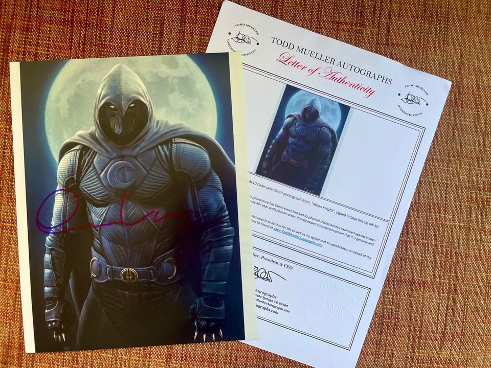 Moon Knight Oscar Isaac Autographed Signed 8 x 10 Photo Authentic W/COA ...