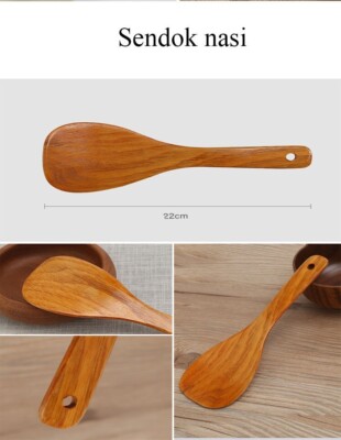 Wooden Spoon / Ladle - Brown | eBay