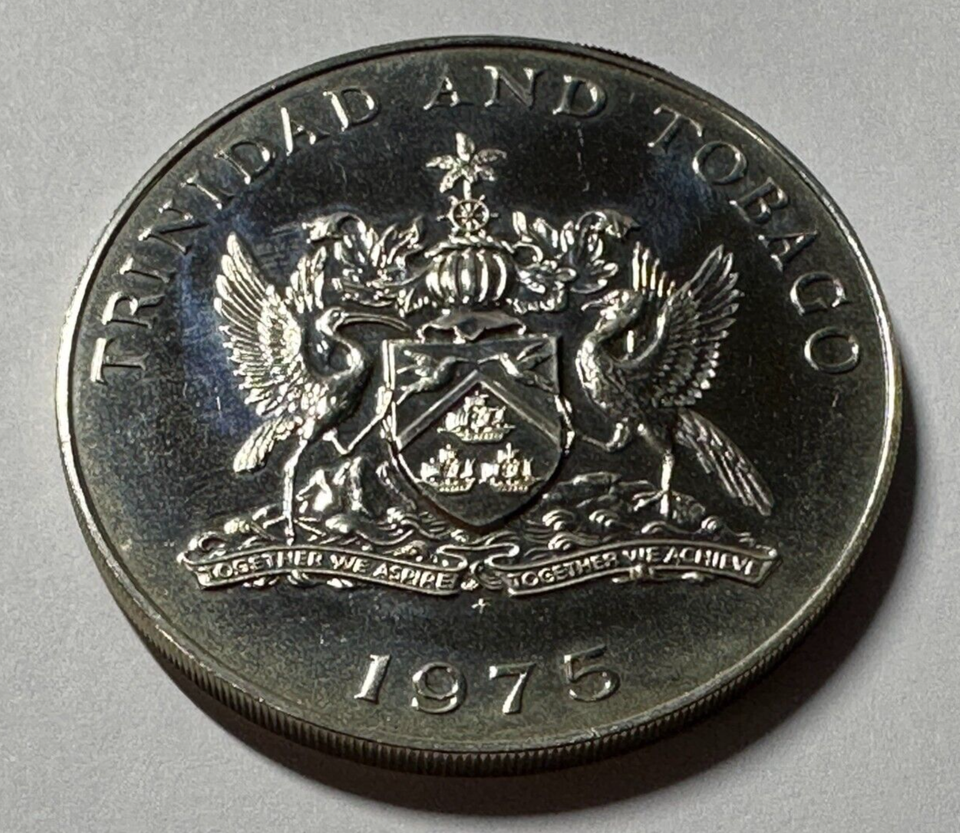1975 TRINIDAD AND TOBAGO FIVE DOLLARS COIN | eBay