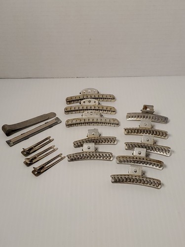 Vintage Lot Of 15 Metal Hair Clips - Goody, Mervin Wave, Lady Ellen ...