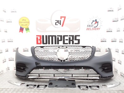 MERCEDES BENZ GLC AMG W253 X253 C253 2015-2018 COMPLETE FRONT BUMPER ...