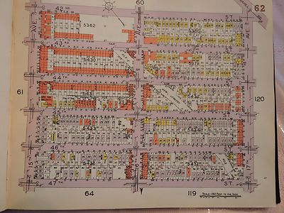 Orig 1929 Borough Park 10x12 Map Brooklyn NYC New York City map | eBay