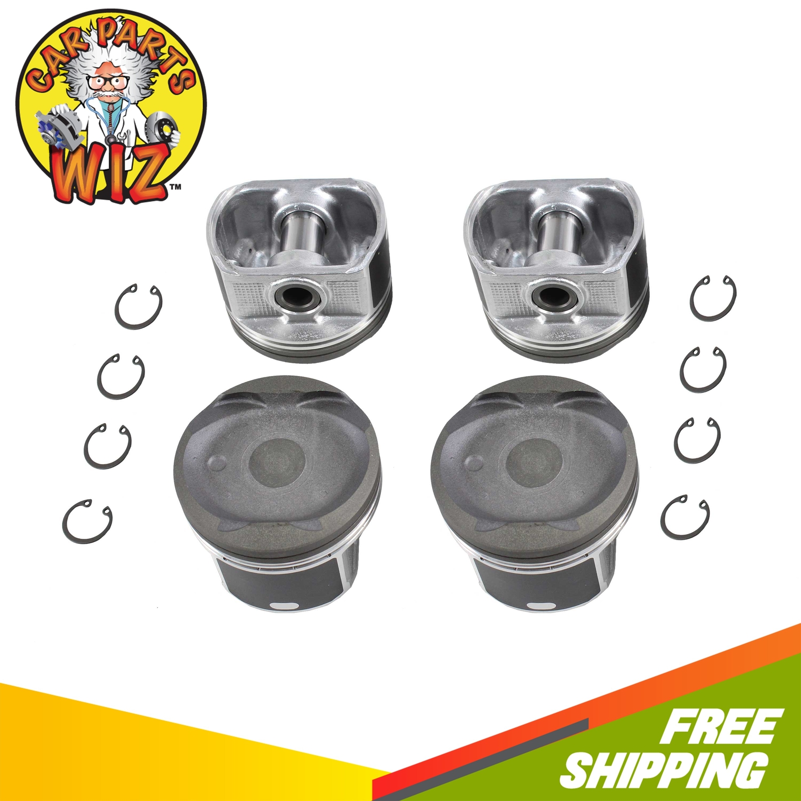 Piston Set STD Size FITS 01-03 Toyota RAV4 2.0L L4 DOHC 16v N/Aspirated ...