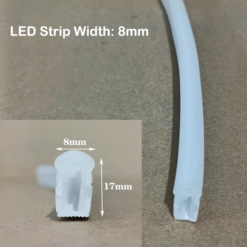 Silicone LED Channel System Cuttable Flexible Bendable DIY For LED ...