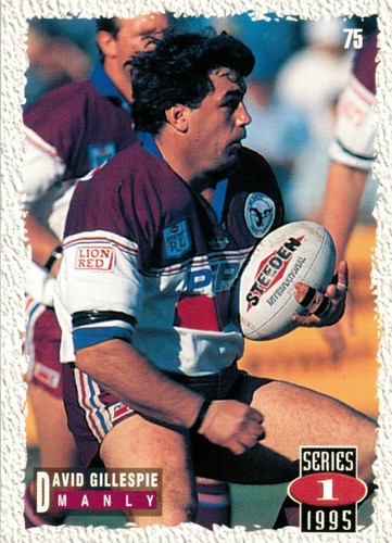 1995 MANLY SEA EAGLES NRL Card DAVID GILLESPIE | eBay Australia