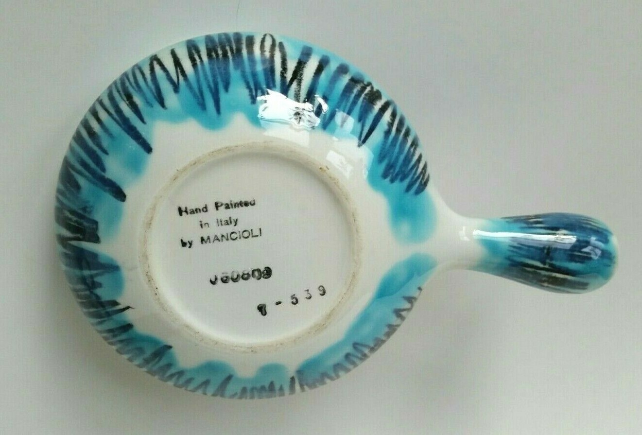 Hand Painted Mancioli Porcelain Bowl Dish Made in Italy Fruit | eBay