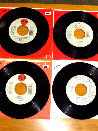 LOT OF 4 80s COUNTRY/SOUTHERN ROCK 45 RPMs - ALABAMA - RCA LABEL | eBay