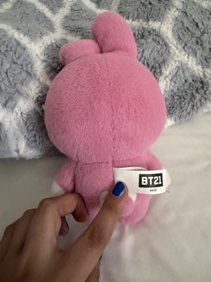 BT21 Cooky Pink Bunny Rabbit Ears Plush Doll Anime Japanese Mini 7” | eBay