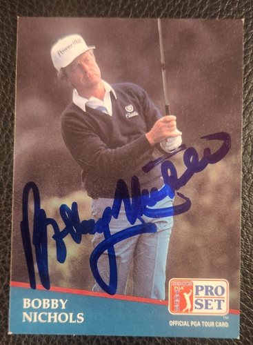 Bobby Nichols Signed 1991 Pro Set Golf Card #238 | eBay