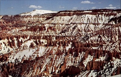 Cedar Breaks National Monument from Supreme Point~winter snow~Utah UT ...