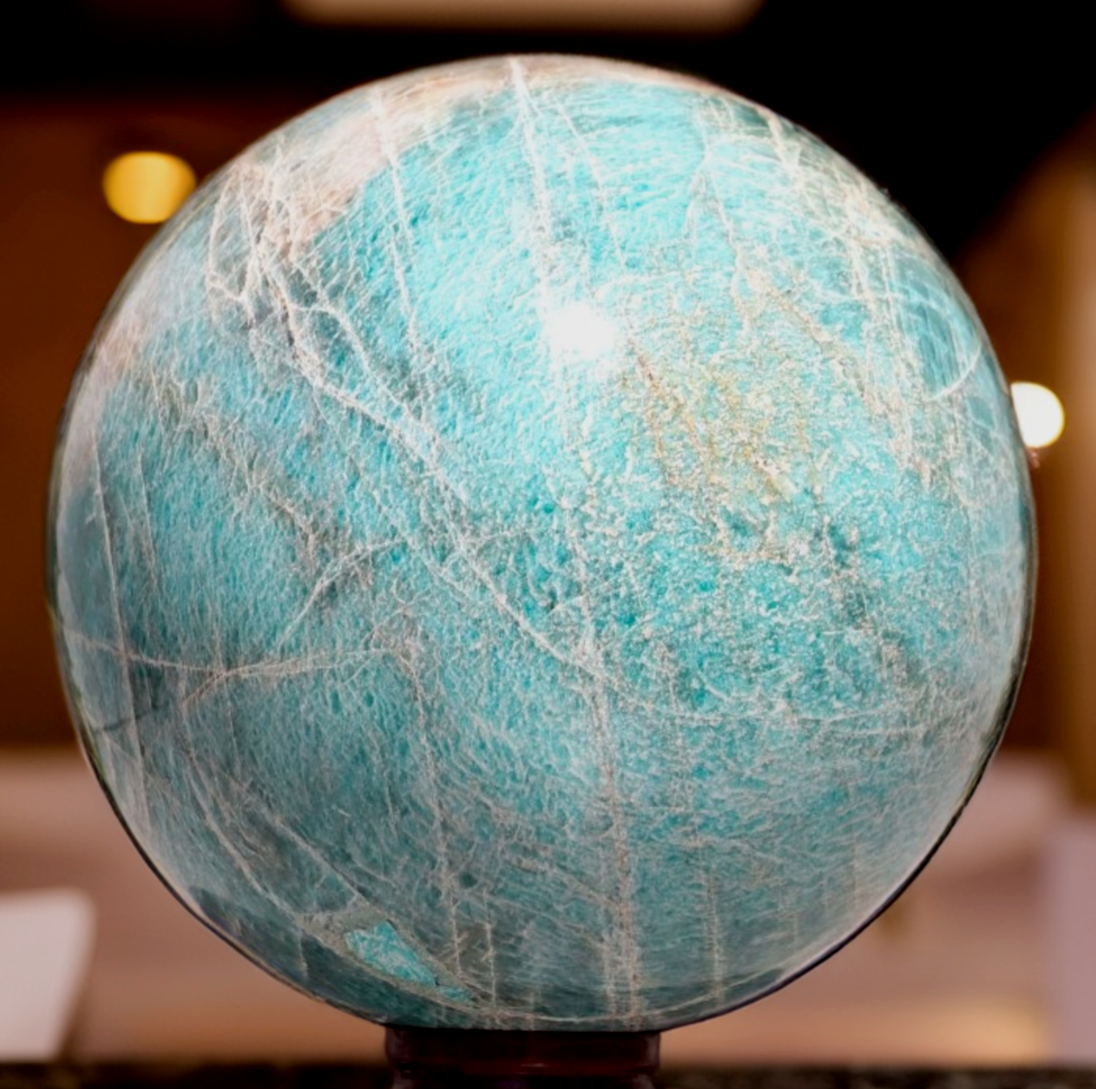 230MM Aqua Amazonite Crystal Healing Chakra Energy Metaphysical ...