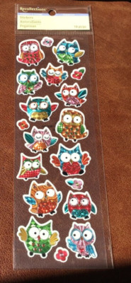 RARE NIP Recollections 3D OWLS DIMENSIONAL STICKERS * | eBay