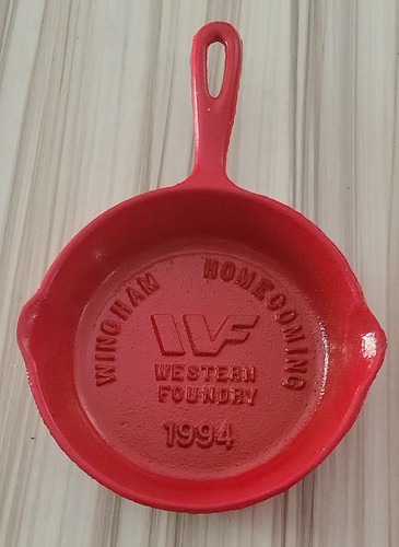 Wingham Homecoming 1994 Western Foundry Red Enameled Cast Iron Fry Pan ...