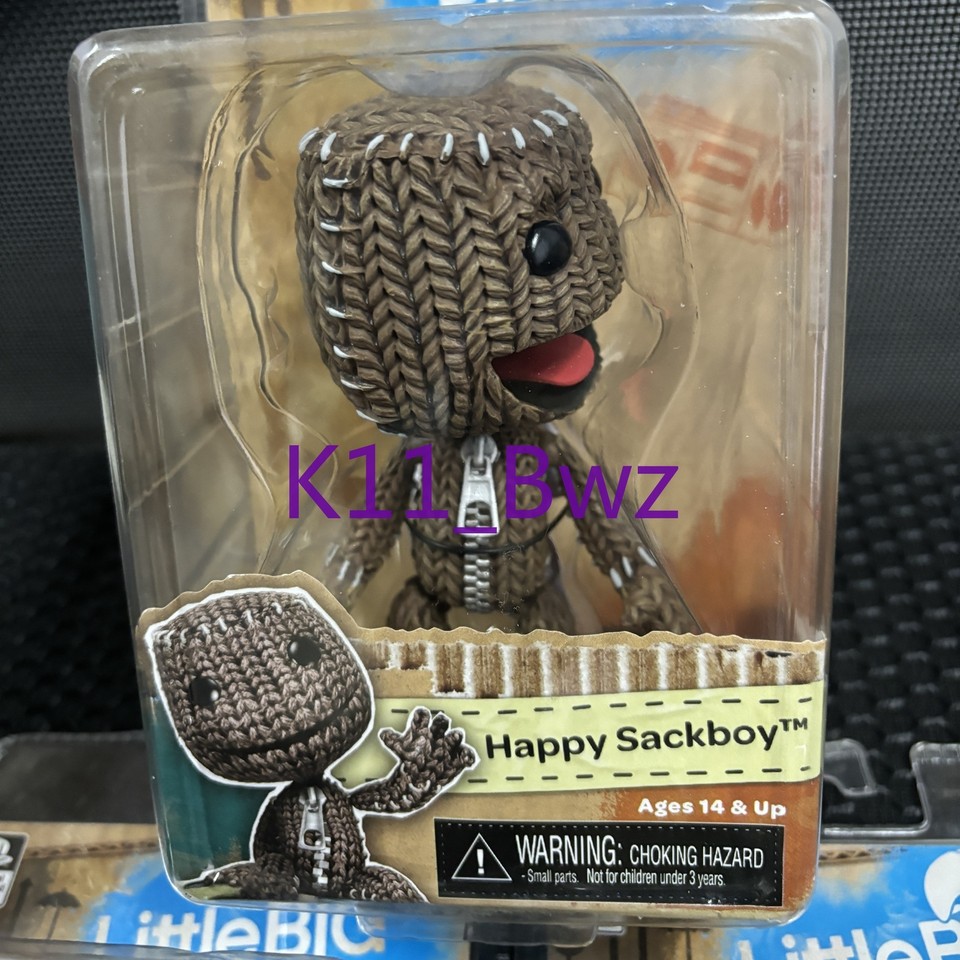 Rare NECA Little Big Planet Happy Quizzical Uncharted Sackboy 6 ...