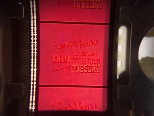 35mm movie film MGM Next Attraction Tuesday Tag cinema snipe dater ad ...