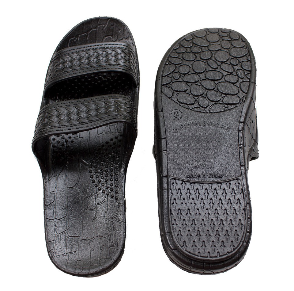 Hawaii Brown or Black Rubber Jesus Sandals Hawaiian Jandals Slipper ...