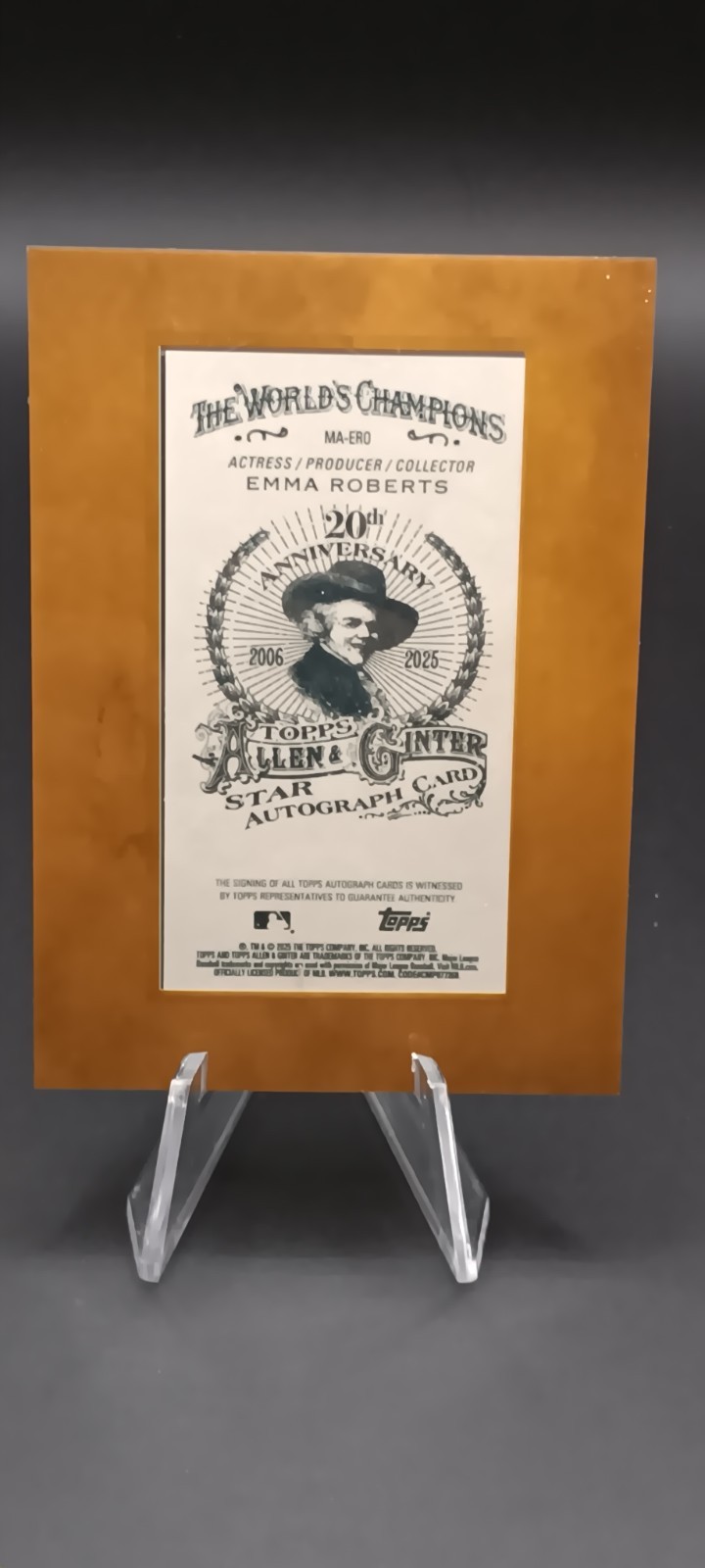 2025 Topps Allen & Ginter Emma Roberts Framed Auto. 🔥 #MA-ERO | eBay