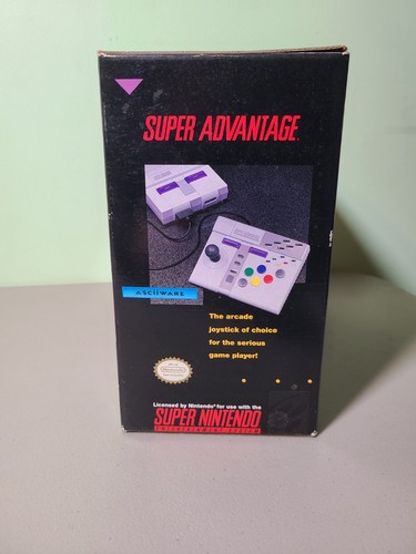 Super Nintendo Super Advantage Arcade Joystick SNES Controller w/ Box ...