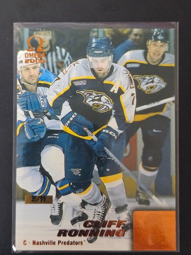 1999-00 PACIFIC OMEGA COPPER PARALLEL #128 CLIFF RONNING 35/99 ...