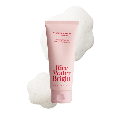 Rice Water Bright Foaming Facial Cleanser with Ceramide, Gentle Face ...