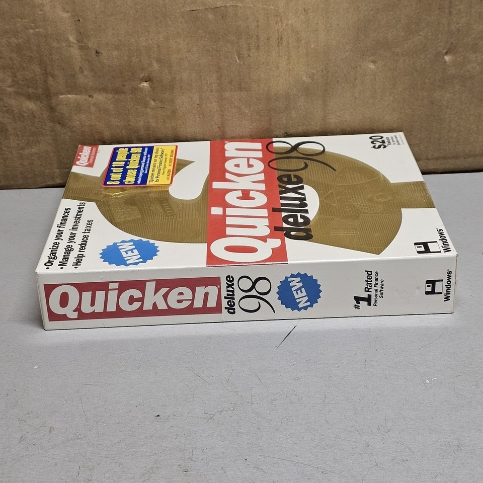 Quicken Deluxe 98 Personal Finance Software Windows Intuit (SEALED) | eBay