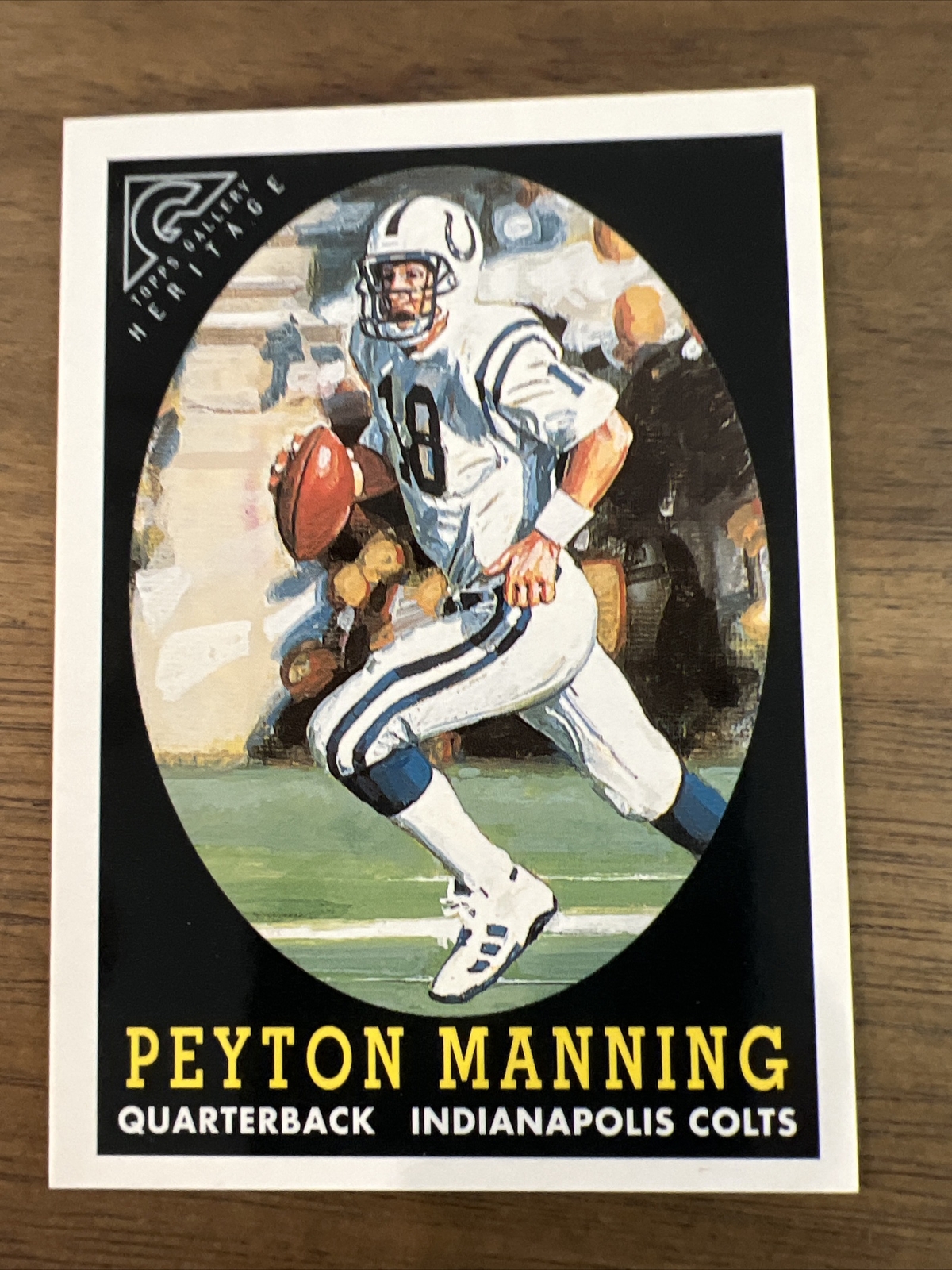 Peyton Manning 2001 Topps Gallery Heritage GH7 Insert HOF Indianapolis ...