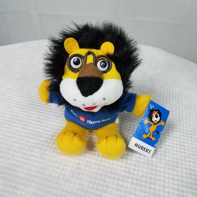BMO Harris Bank HUBERT THE LION Stuffed Plush Toy 8 Inches NEW Old ...