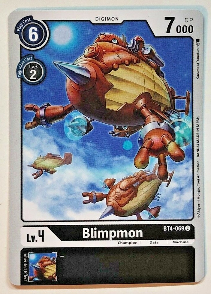 Digimon Blimpmon Great Legend BT4-069 C NM/M | eBay