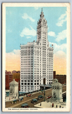 Postcard IL Aerial View of the Wrigley Building Chicago Ilinois Q8 | eBay