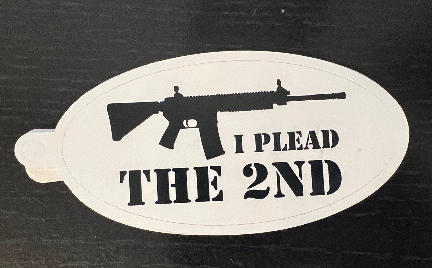 I PLEAD THE 2nd Amendment sticker decal black rifle car window bumper ...