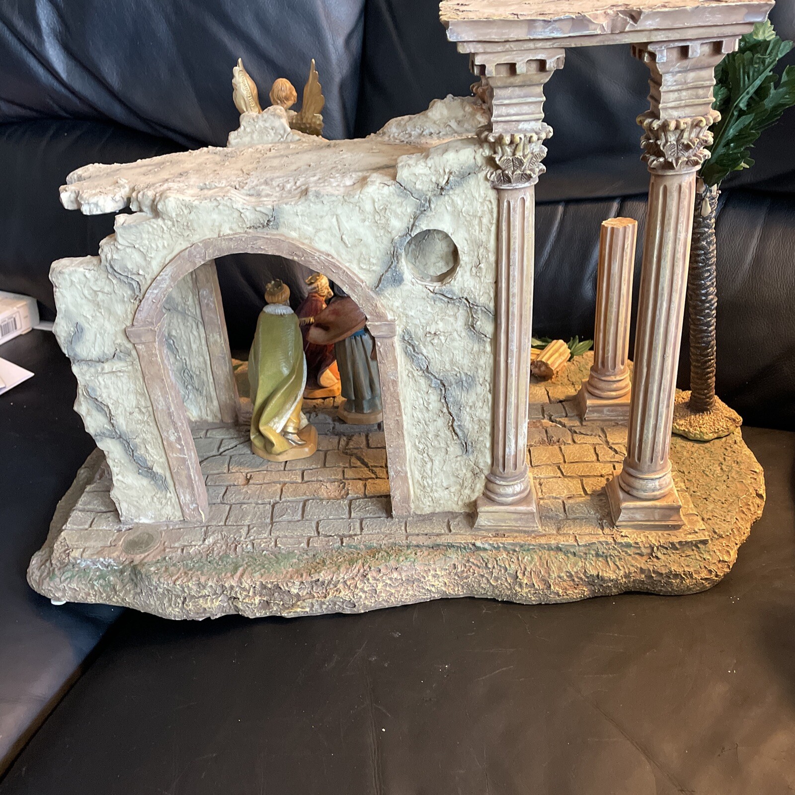 FONTANINI ITALY 5" TEMPLE 1999 NATIVITY Temple BUILDING NATIVITY &10 ...