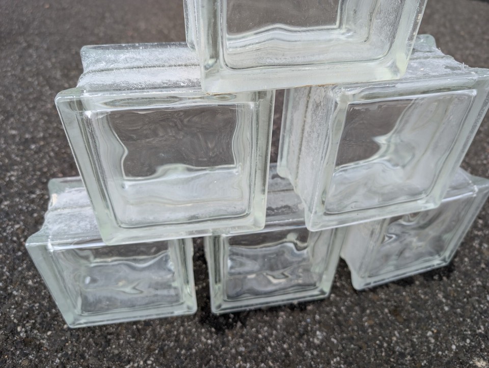 Pittsburgh Corning Glass Block Decora Retired - 6 Block Pack | eBay
