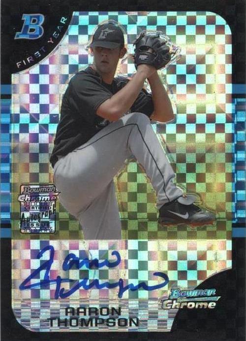 2005 Bowman Draft Picks & Prospects - Chrome Aaron Thompson #BDP170 X ...