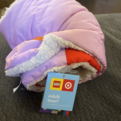 New Lego Adult Scarf Puffer Pink Red Orange J35 | eBay