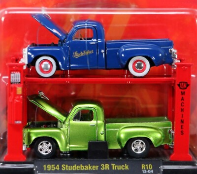 M2 Machines 1/64 Auto Lift 2 Pack 1954 Studebaker 3R Truck R10 33000-10 ...