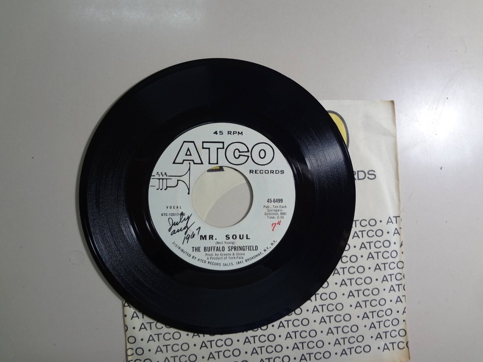 BUFFALO SPRINGFIELD: Bluebird-Mr. Soul- U.S. 7" 67 Atco Records 45-6499 ...