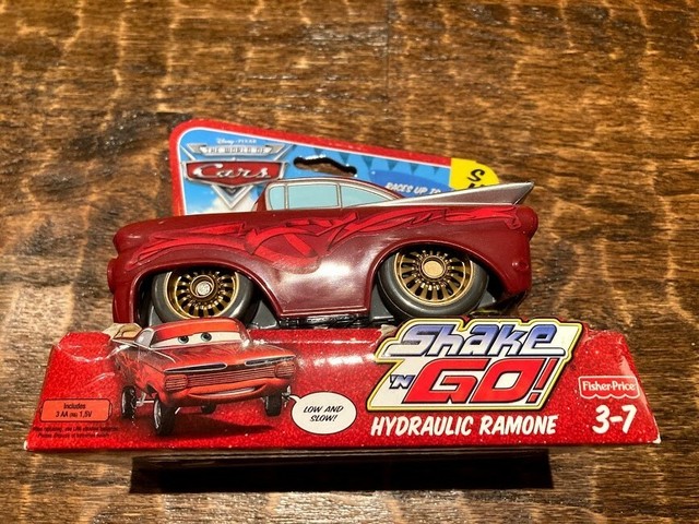 New Disney Pixar The World of Cars Shake n Go Red Hydraulic Ramone | eBay