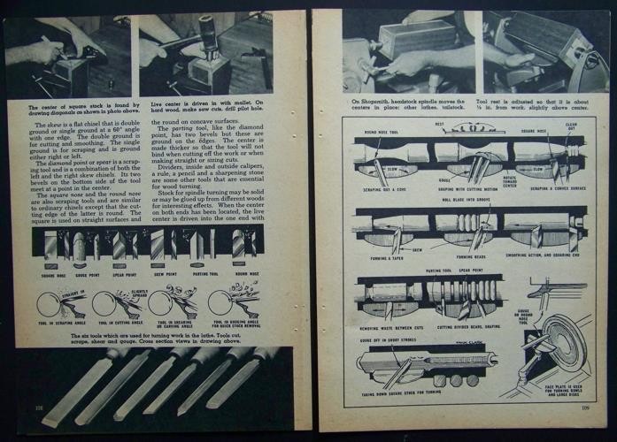 HowTo use the Wood Turning Lathe 1957 Shopsmith Mark 2 pictorial | eBay