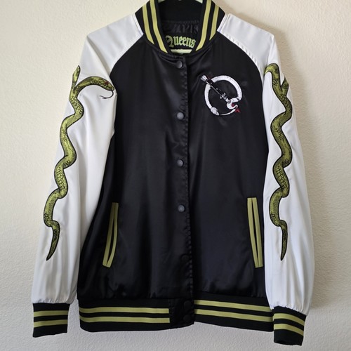 Queens Of The Stone Age Satin Snake Retro Bomber Jacket Y2k Ltd Edition ...