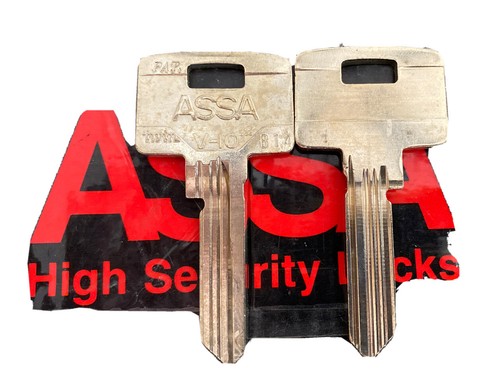 Assa Twin V10 Key Blank B14 Original Nickel Silver 1 Qty. | eBay
