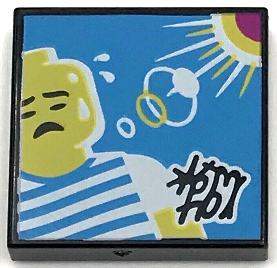 Lego New Tile 2 x 2 with Groove with BeatBit Album Cover Minifigure ...