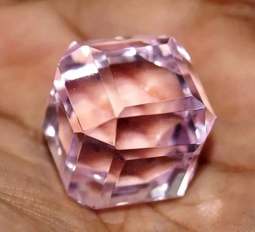 Superbe pierre précieuse naturelle en vrac 13-15 ct de morganite rose ...