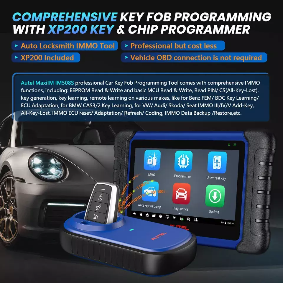 Autel MaxiIM IM508S IMMO Key Programming Auto Full System Diagnostic ...