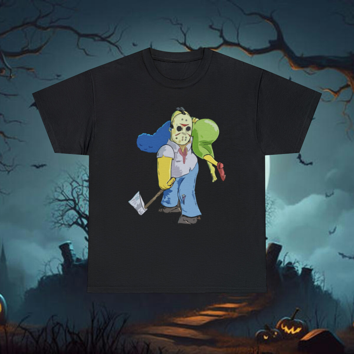 The Simpsons Marge & Homer Friday the 13th Jason Parody Unisex Heavy ...