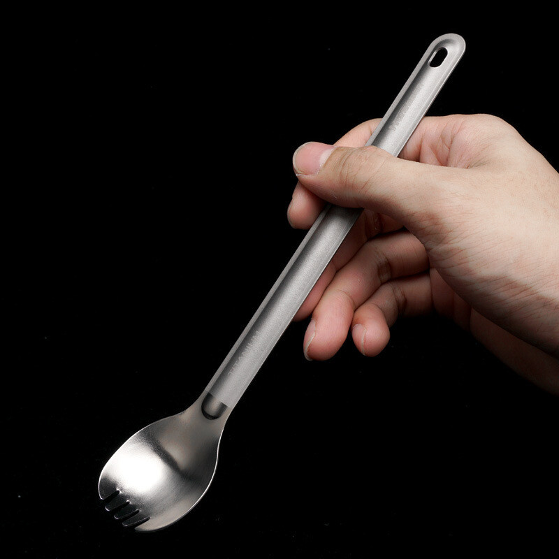 Titanium Spoon Outdoor Camping Titanium Spork Camping Tableware Picnic ...