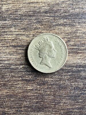 Great Britain 1 Pound 1989 NEMO ME IMPUNE LACESSIT Coin Elizabeth II ...