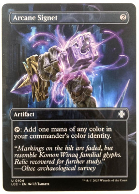 MTG Arcane Signet *BORDERLESS* The Lost Caverns of Ixalan 0104 NM | eBay