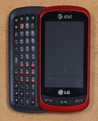 LG Xpression C395 - Red and Black ( AT&T ) Cellular Phone - Tested / No ...