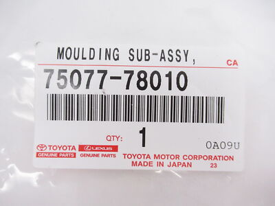 Genuine OEM Lexus 75077-78010 Passenger Rear Lower Molding | eBay