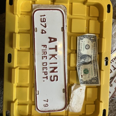 Atkins Fire Department License Plate Topper | eBay